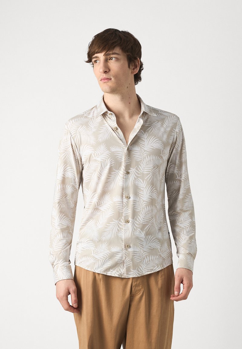 BOSS ROAN KENT - Skjorte - dark beige/beige - Zalando.no