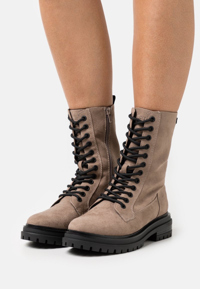 s.Oliver Lace-up ankle boots - taupe - Zalando.ie