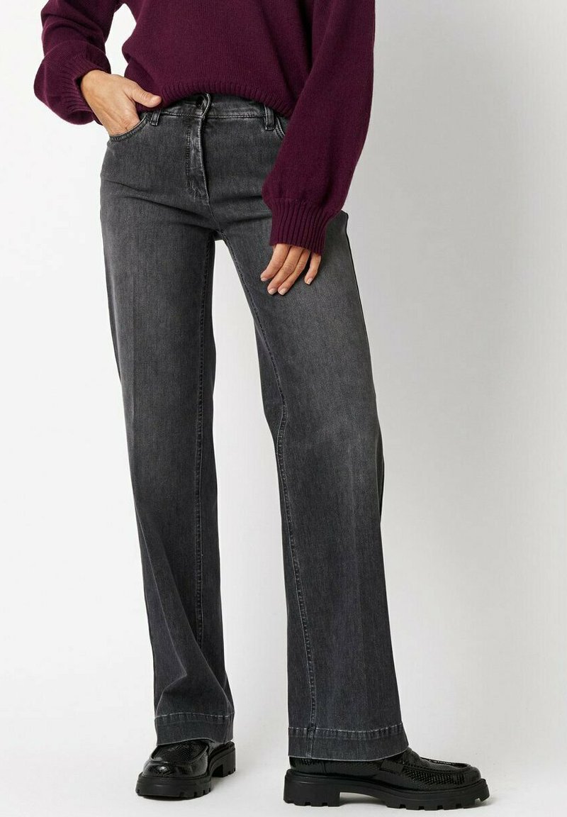 TONI STYLE - Jeans Straight Leg - dark grey/grau - Zalando