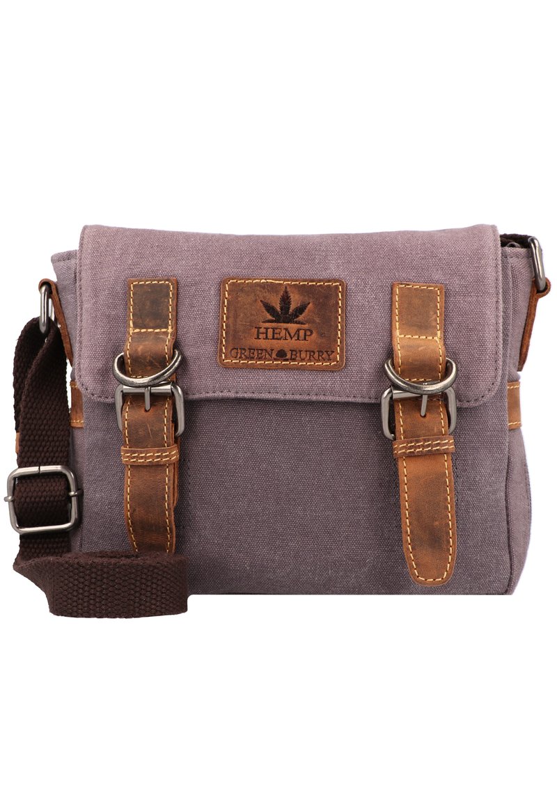 Greenburry VINTAGE HEMP - Sac bandoulière - light grey/violet - ZALANDO.FR