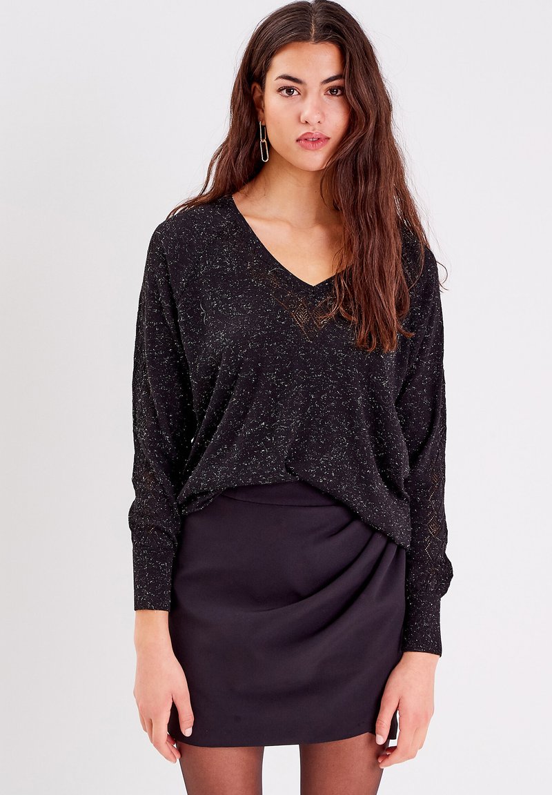 Cache Cache MIT V-AUSSCHNITT - Jersey de punto - noir/negro - Zalando.es