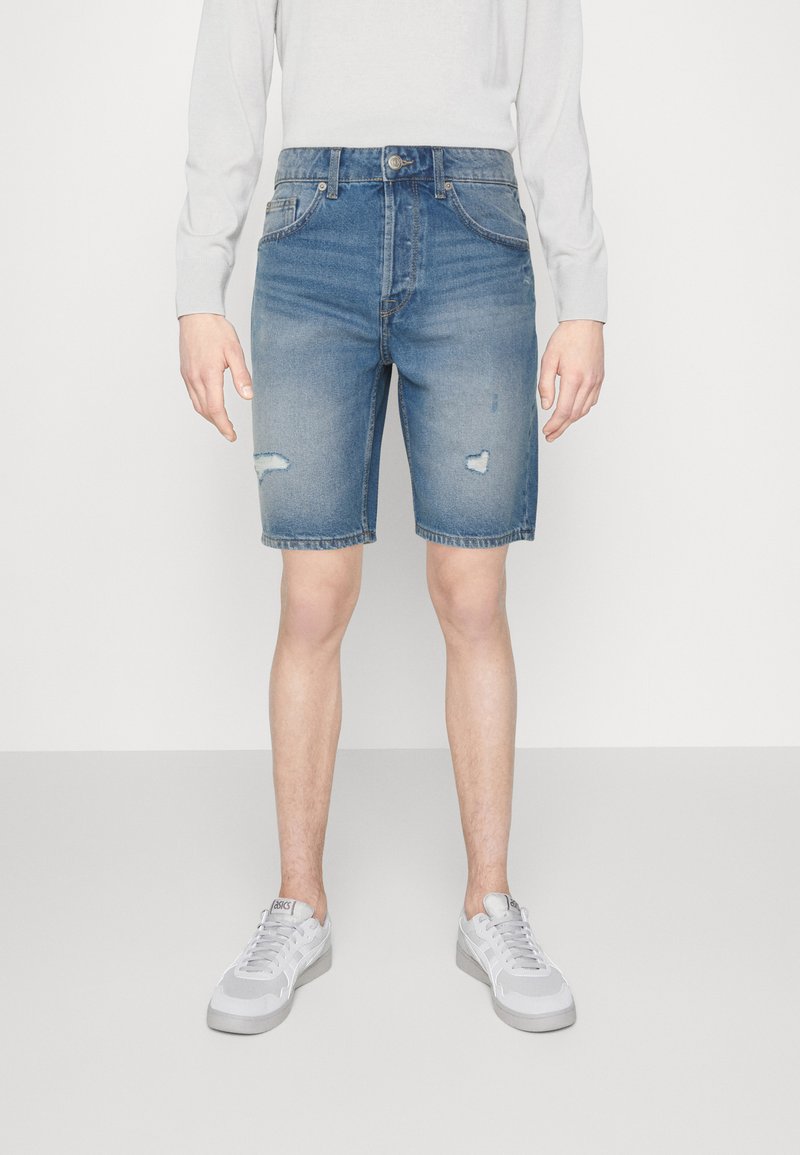 Only & Sons ONSEDGE DESTROY - Short en jean - medium blue denim/denim ...