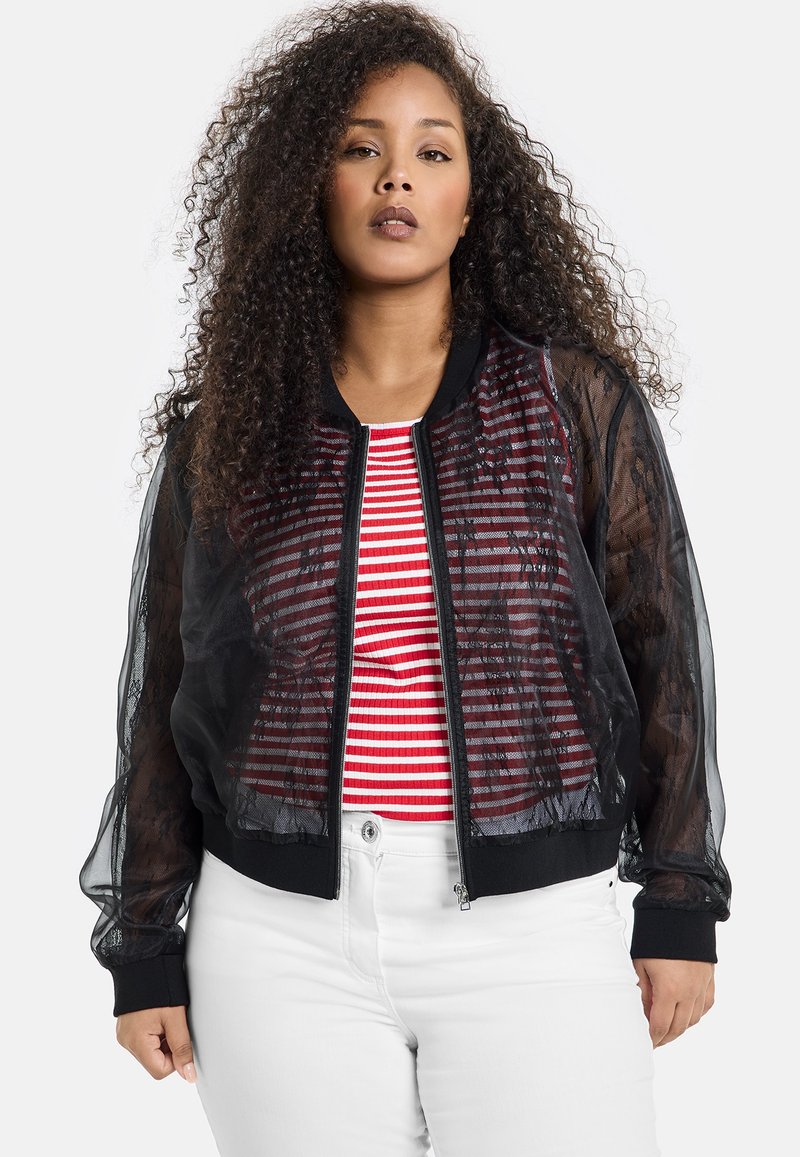 Samoon BLOUSON - Bomberjacke - black/schwarz - Zalando.de