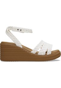 Crocs Sandales compensées - chalk/blanc - ZALANDO