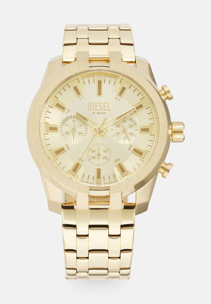 Diesel MINI SPLIT - Chronograph watch - gold-coloured - Zalando
