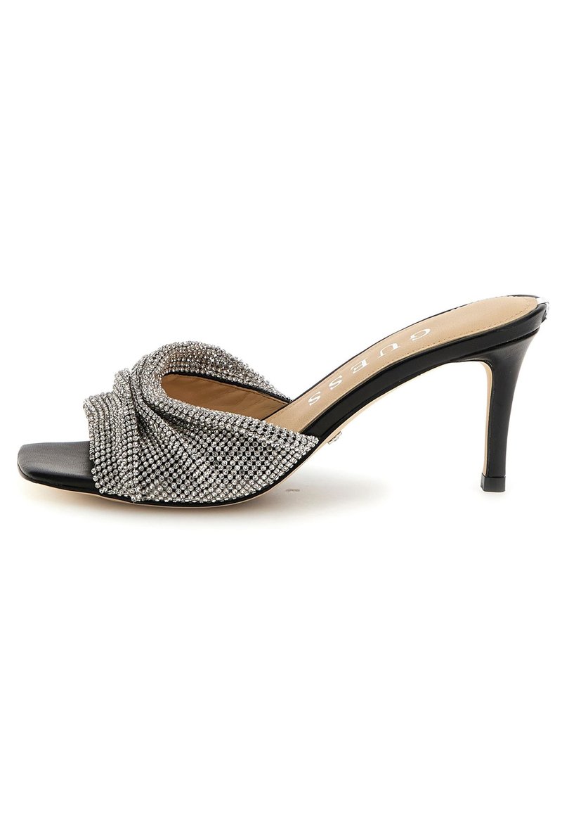 Guess HADEY STRASS - Pantolette hoch - schwarz - Zalando.at