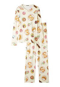 Tezenis BREAKFAST PATTERN LONG - Nachtwäsche Set - stampa breakfast ...