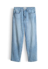 OPUS PANTS RISE BARREL FIT - Wide Leg - light powder blue/blue denim ...