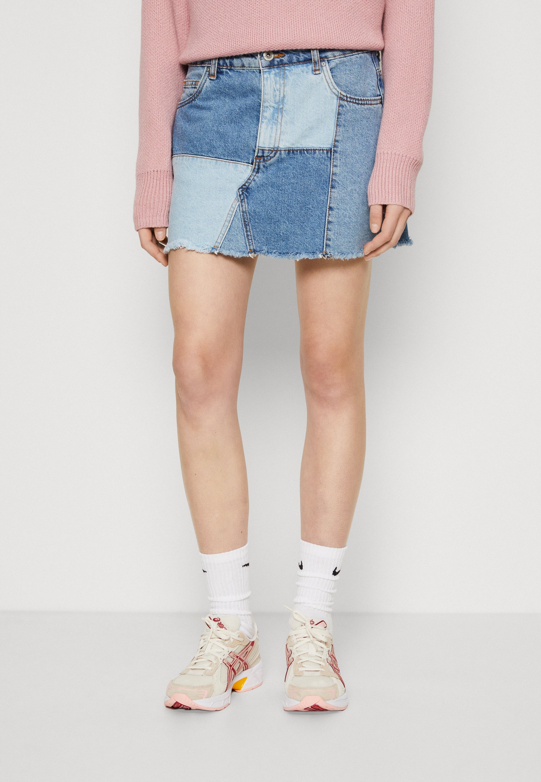 Falda Vaquera Con Patchwork