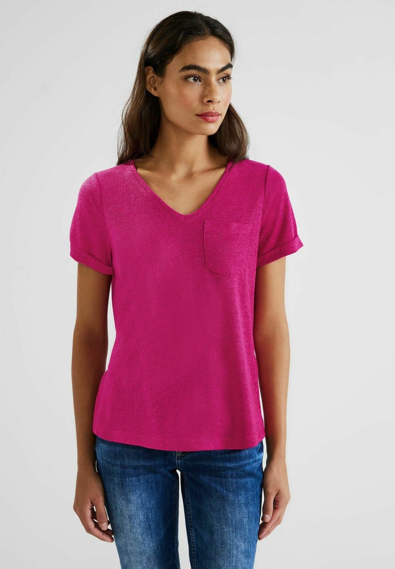 Street One T-Shirt basic - pink - Zalando.de