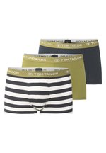 TOM TAILOR Shorty - blau dunkel ringel/bleu marine - ZALANDO.FR