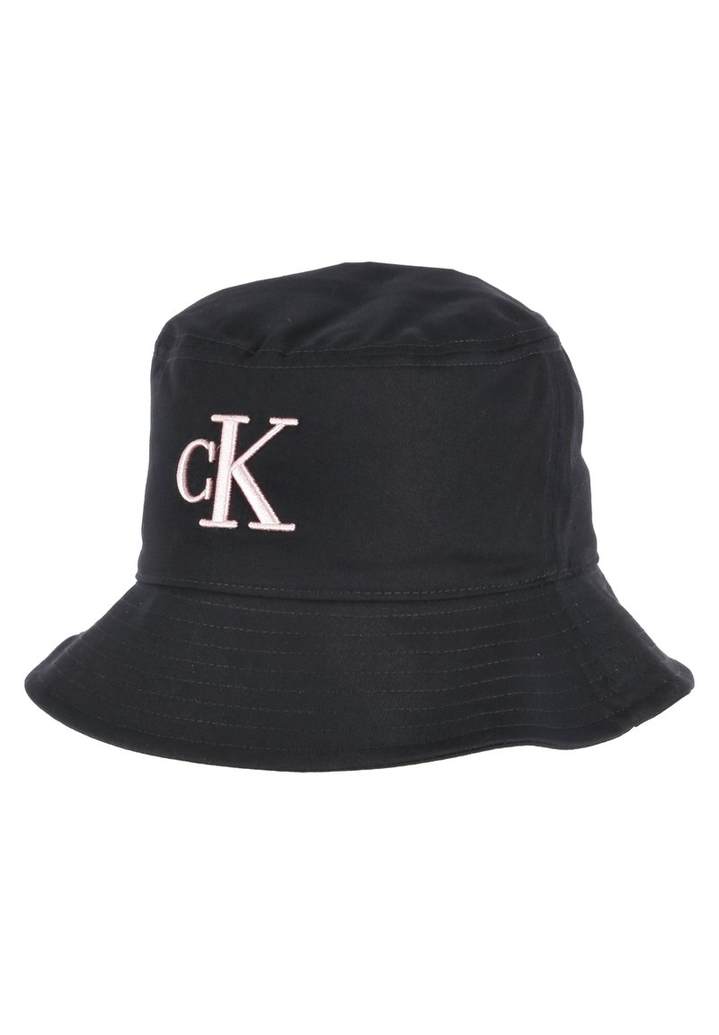 Calvin Klein LOGO EMBROIDERY BUCKET - Hut - schwarz - Zalando.de