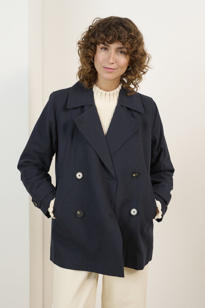 Part Two SIFPW OTW - Pitkä takki - dark navy/tummansininen - Zalando.fi