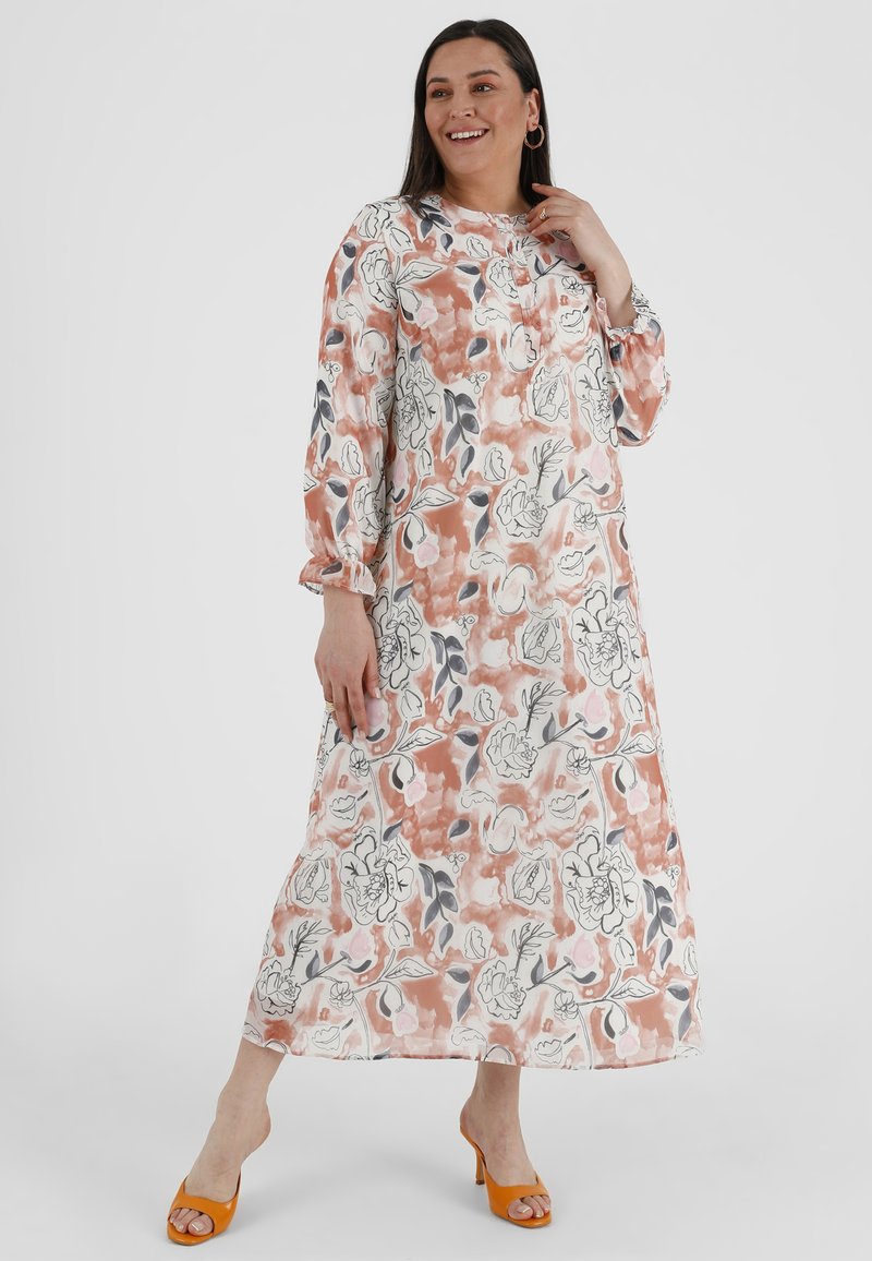 Modanisa CREW NECK - Robe longue - light brown/marron clair - ZALANDO.FR