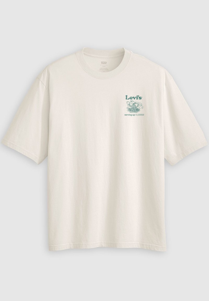 Levi's® LSE HALF SLEEVE TEE - T-shirt print - table of contents egret ...