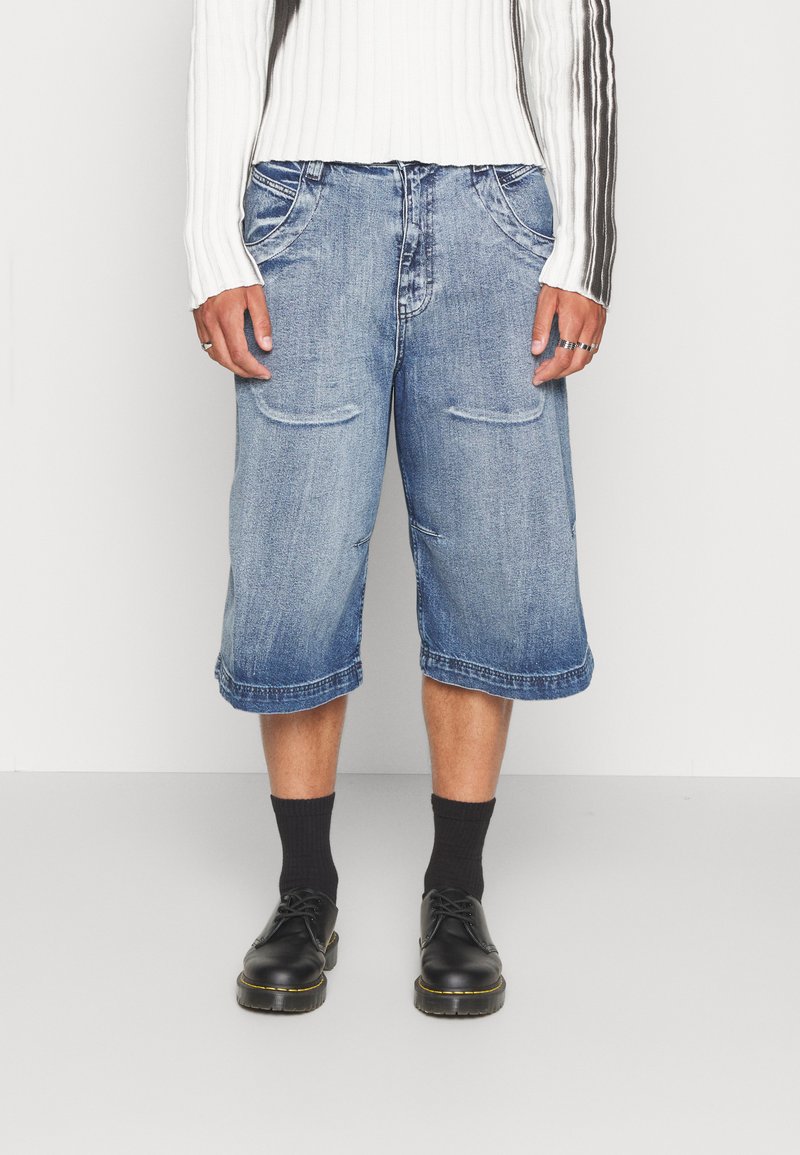 Jaded London Denim shorts - acid wash blue denim/blue - Zalando.ie