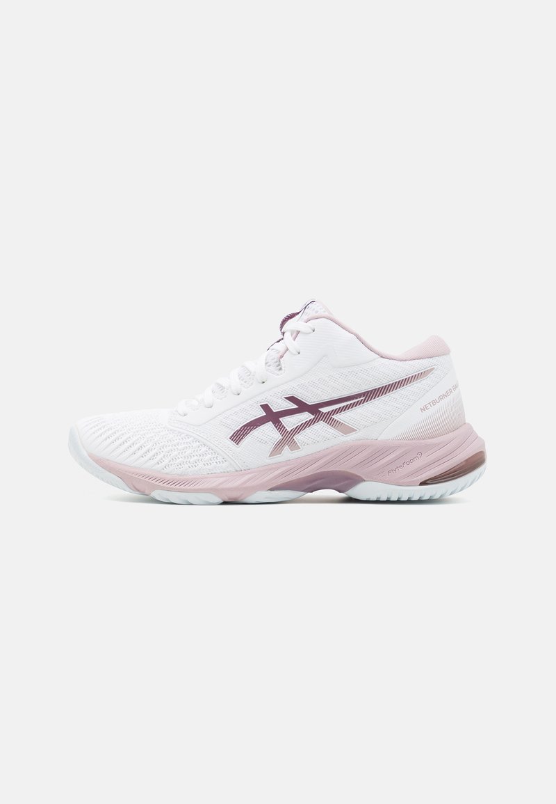 ASICS NETBURNER BALLISTIC FF 3 MT - Volleyball shoes - white/watershed rose/white - Zalando.ie