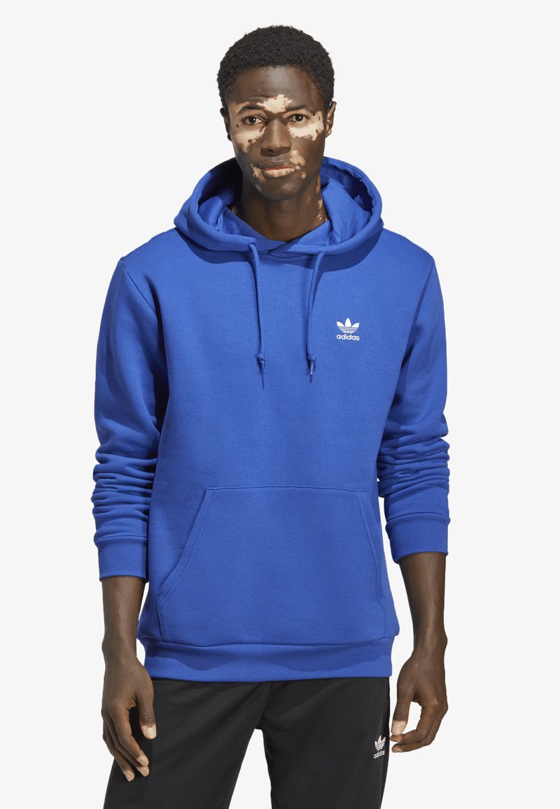 adidas Originals ESSENTIAL - Hoodie - semi lucid blue/royal blue ...