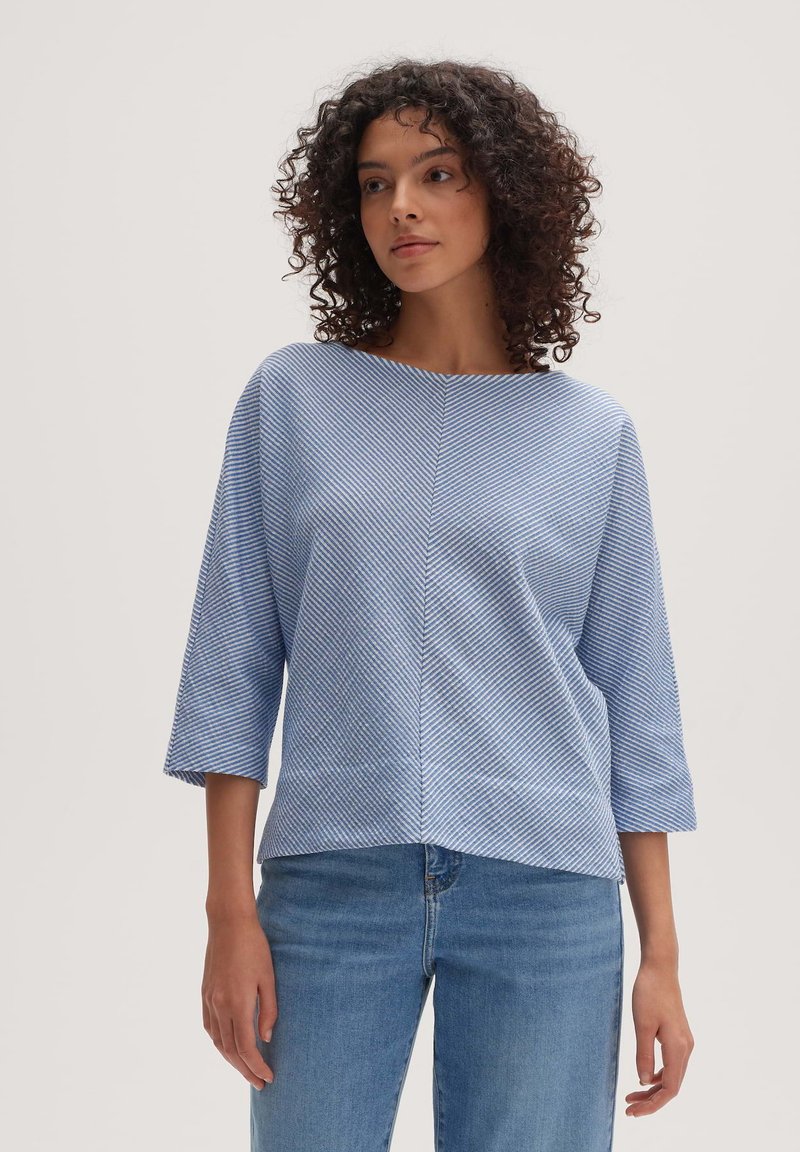 OPUS LANGARM SUNI - Bluse - blue up/blau - Zalando