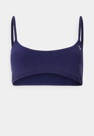 Polo Ralph Lauren LOGO ICONS HALTER BRA - Bikini pezzo sopra - navy/blu ...