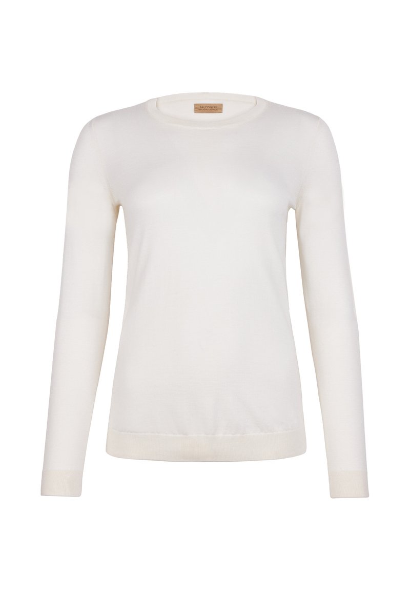 Falconeri ULTRAFINE ROUND-NECK - Pullover - White/blanc - ZALANDO.FR