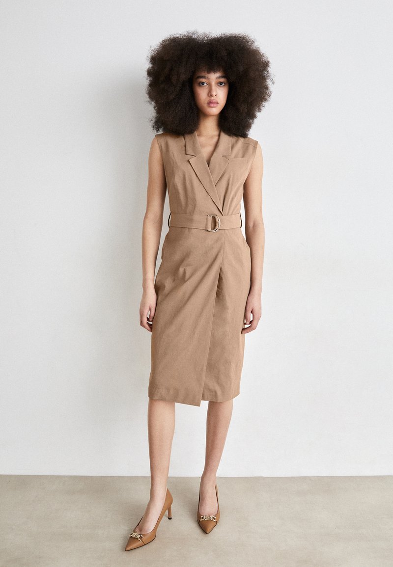 BOSS DRUPE - Robe fourreau - medium beige/beige - ZALANDO.FR