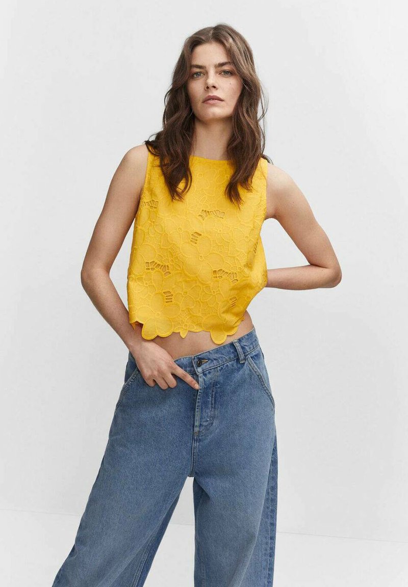 Mango FLORIAN - Top - yellow/geel - Zalando.nl