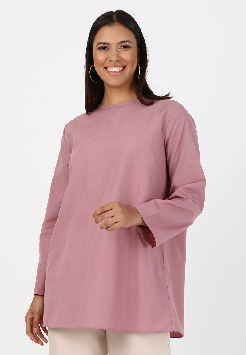 Modanisa CREW NECK ALIA - Tunic - mottled pink - Zalando.ie