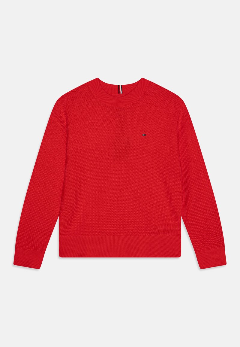 Tommy Hilfiger ESSENTIAL - Jumper - fierce red/red - Zalando.ie