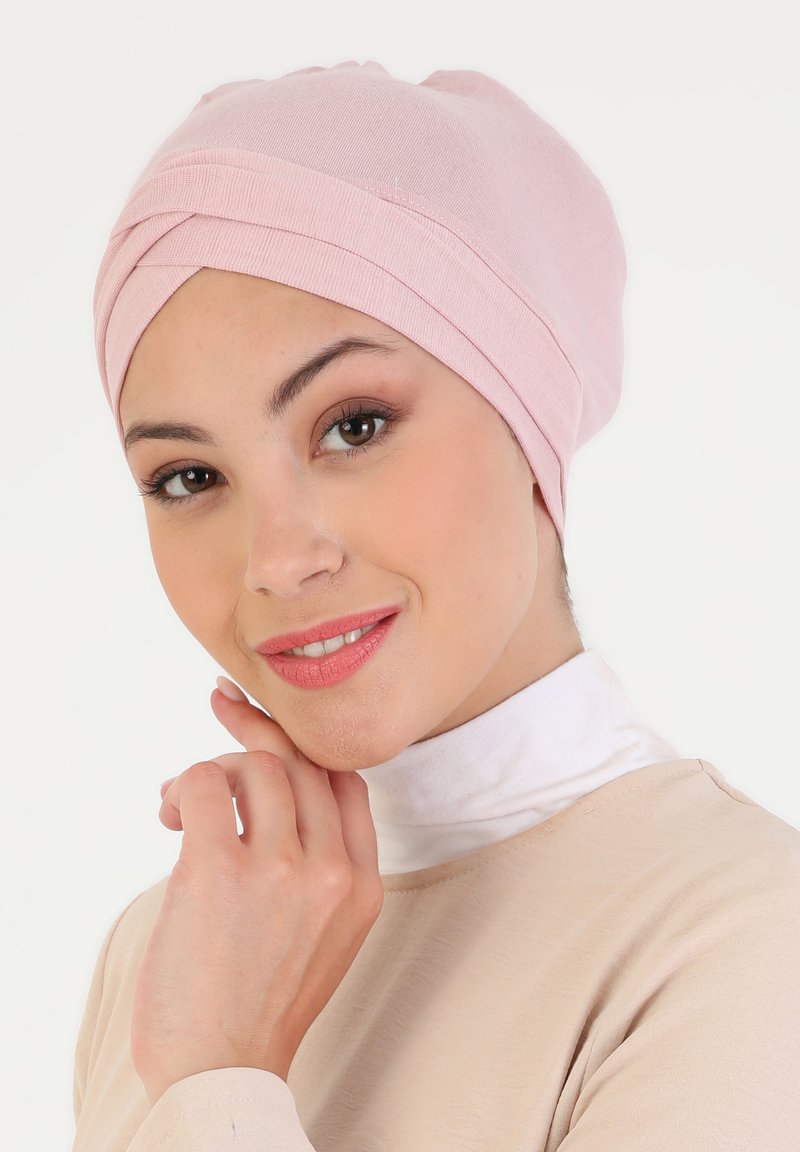 Modanisa PLAIN BONNET - Headscarf - powder/light pink - Zalando.de