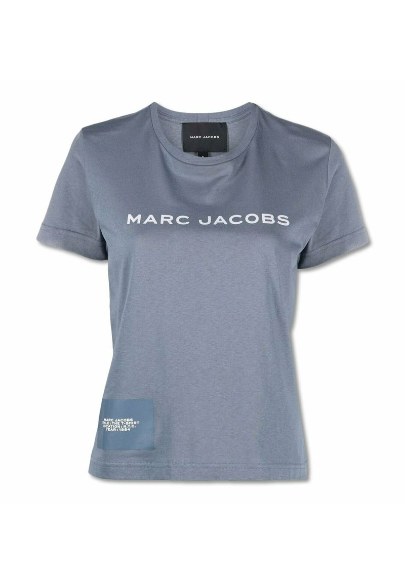MARC JACOBS Print T-shirt - white logo/silver-coloured - Zalando.de