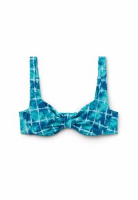 Tezenis OCEAN ESSENCE - Bikini top - blau y stampa shibori azzurro/blue ...