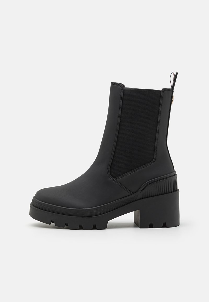 Tommy Hilfiger MID HEEL BOOT - Platform ankle boots - black - Zalando.ie
