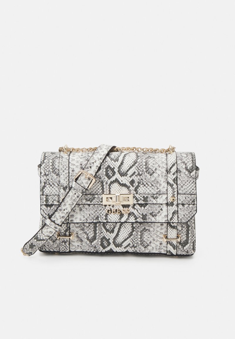 Guess EMILEE CONVERTIBLE XBODY FLAP - Handtasche - natural multi/beige ...