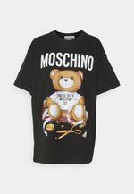 MOSCHINO SEASONAL TEDDY BEAR - Print T-shirt - fantasy black/black - Zalando.co.uk