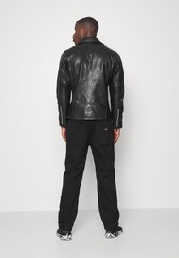 Freaky Nation Leather jacket - black - Zalando.co.uk