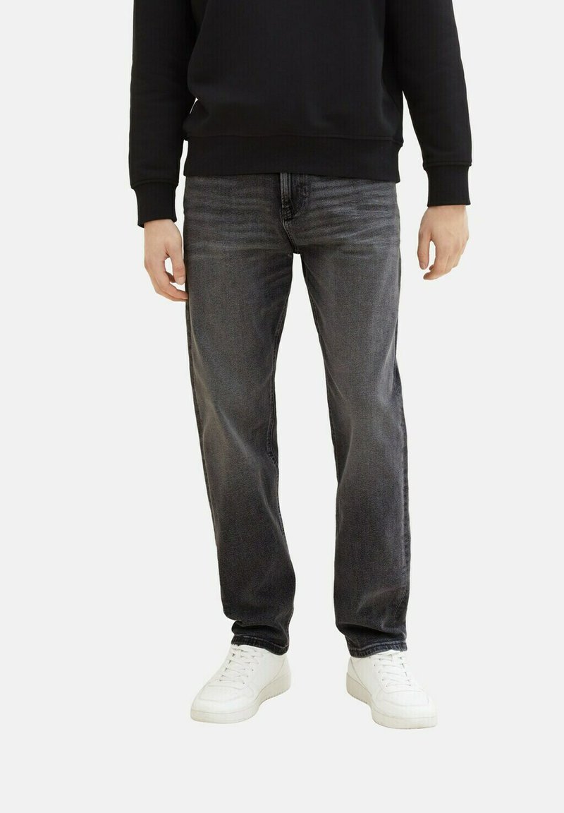 TOM TAILOR DENIM LOOSE FIT - Jeans Straight Leg - used mid stone grey ...