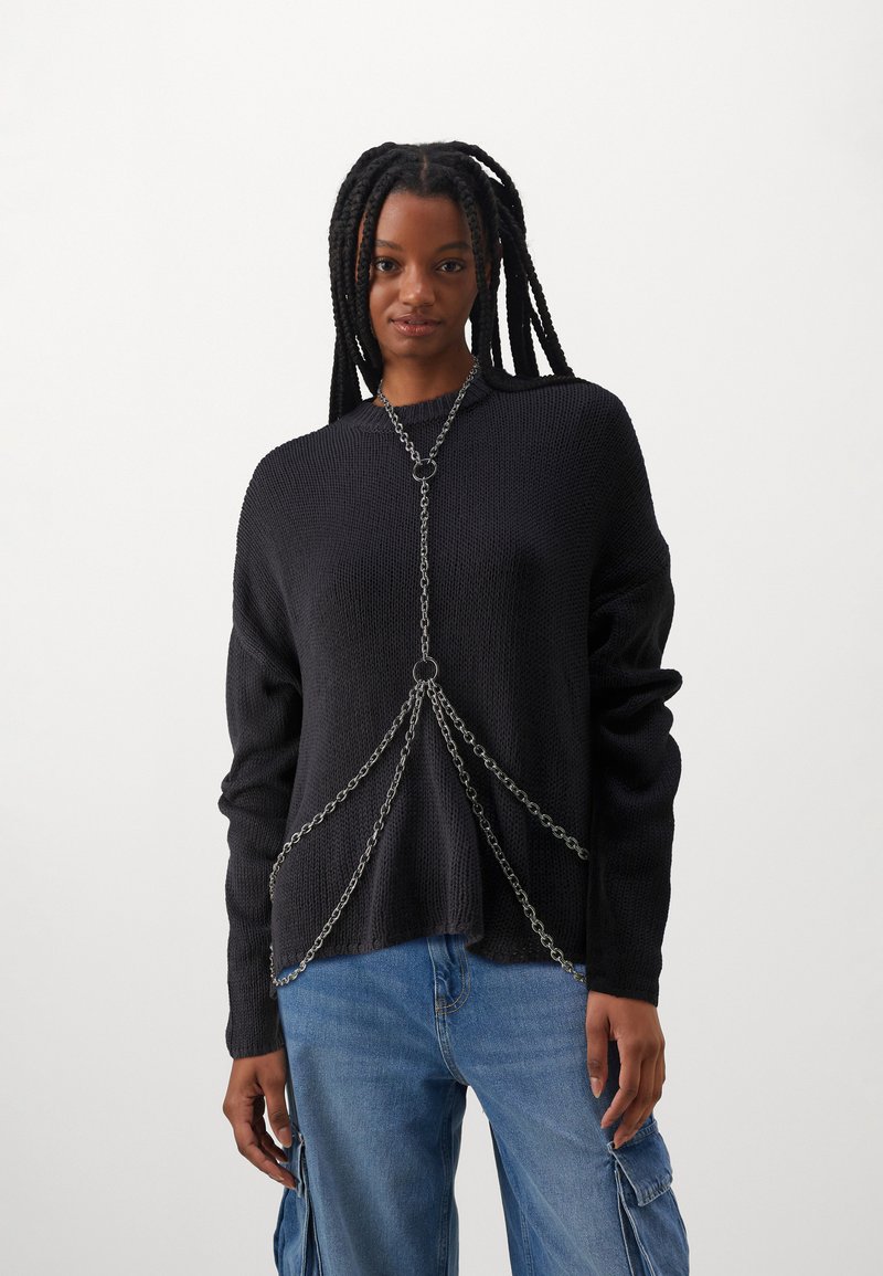 The Ragged Priest WASHOUT CHAIN HARNESS - Jumper - washed black/black ...