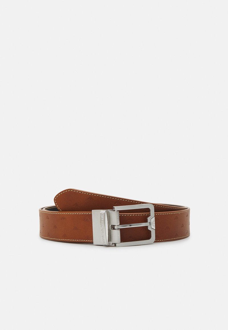 Emporio Armani UNISEX - Belt - cognac/ nero/cognac - Zalando.de