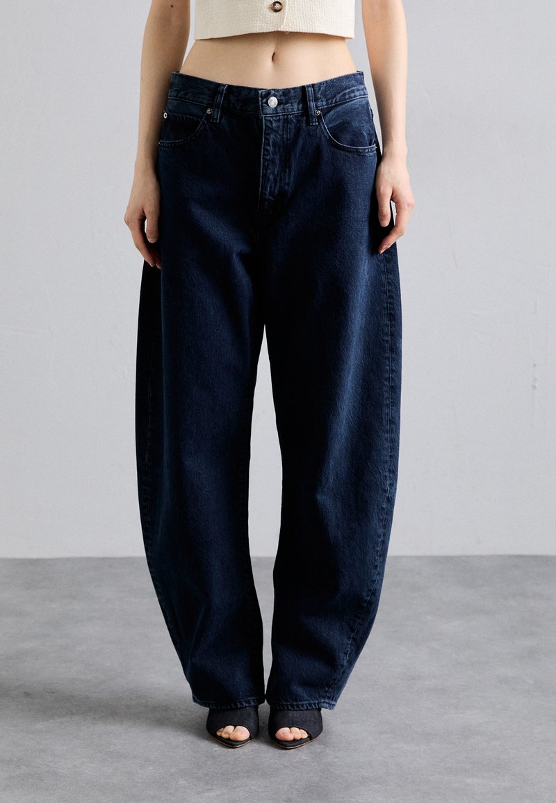 FRAME THE BUBBLE - Relaxed fit -farkut - dord/musta, meleerattu ...