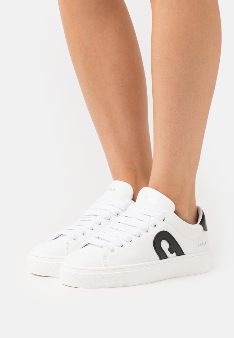 Furla LACE UP TRAINERS - Sneaker low - talco/nero/weiß - Zalando.de