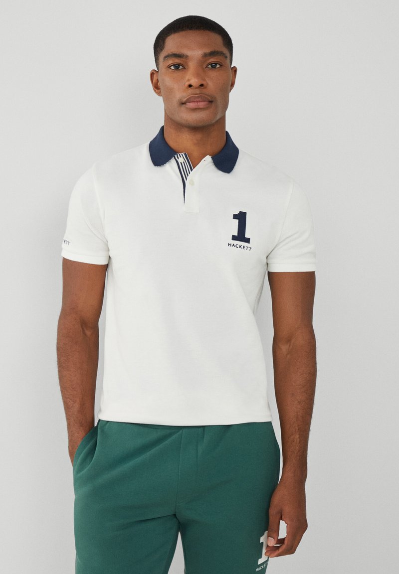 Hackett London HERITAGE NUMBER - Polo shirt - white - Zalando.co.uk