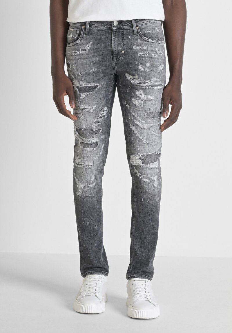 Antony Morato OZZY SUPER DESTROYED - Jeans Slim Fit - black/schwarz ...