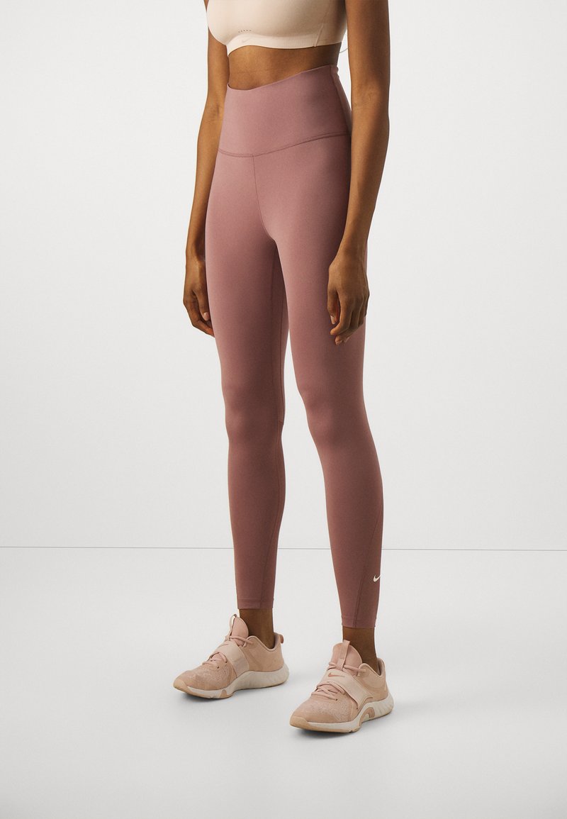 Nike Performance ONE - Tights - smokey mauve/white/mauve - Zalando.de