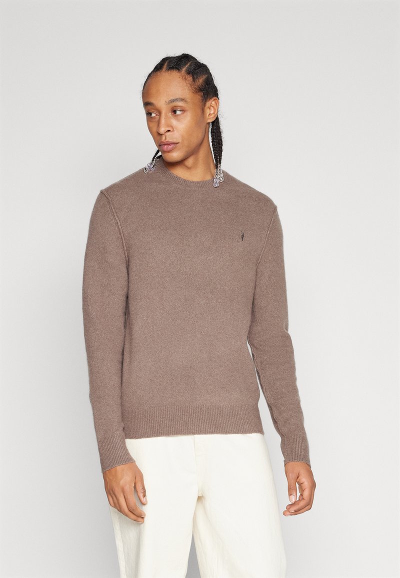 AllSaints STATTEN CREW - Pullover - splinter brown/beige - ZALANDO.FR
