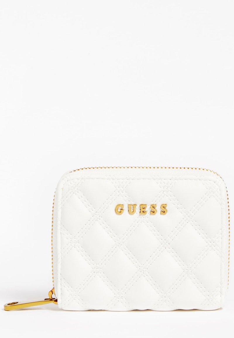 Guess PORTEMONNAIE ELIVRA GESTEPPT - Wallet - weiß/white - Zalando