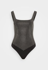Good American CRYSTAL MODERN TANK BODY - Top - black/schwarz - Zalando.ch