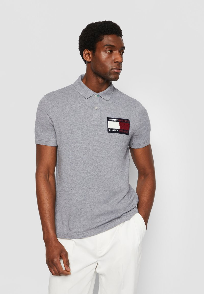 Tommy Hilfiger GOOD LUCK - Poloshirt - medium grey heather/grau - Zalando.ch