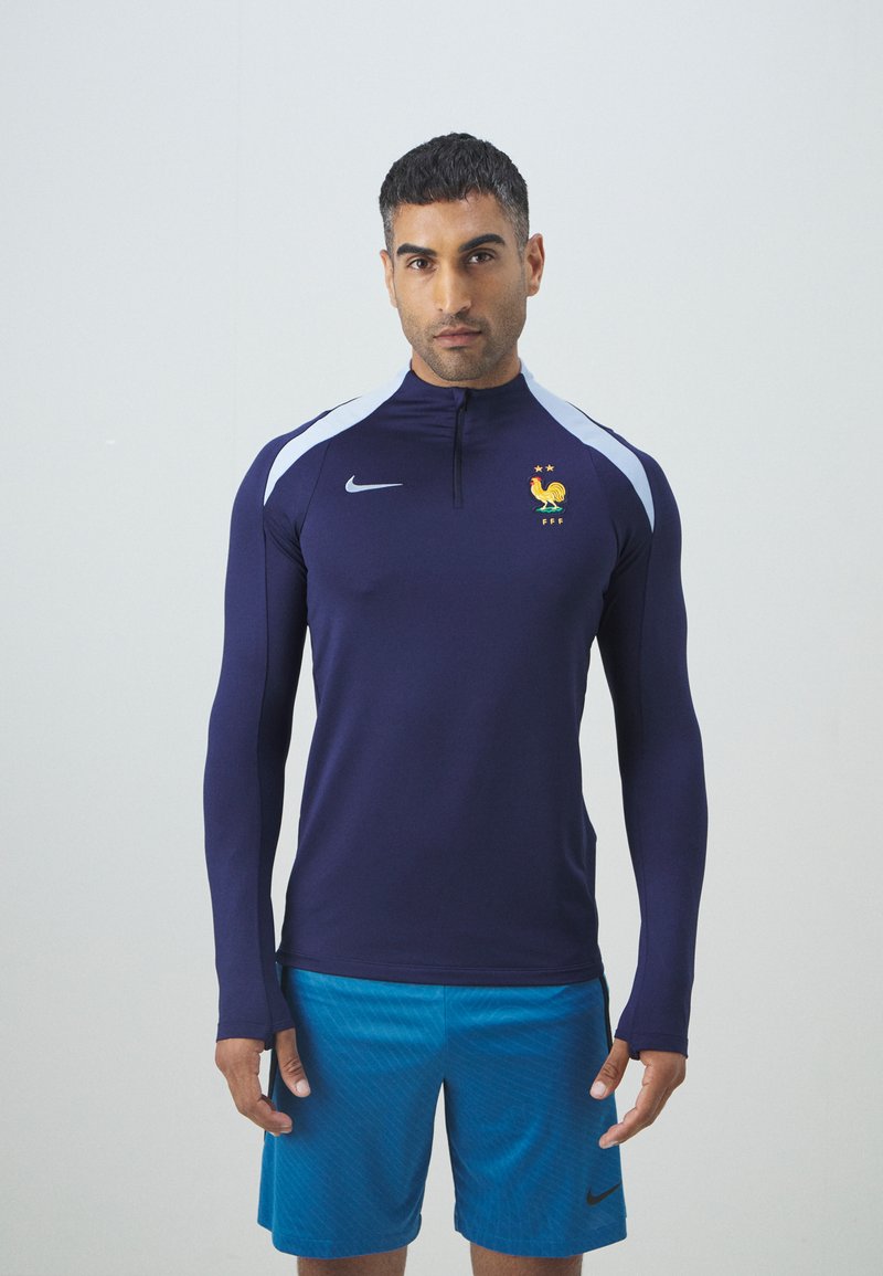 Nike Performance France Fff Strike Drill Long Sleeved Top Blackened