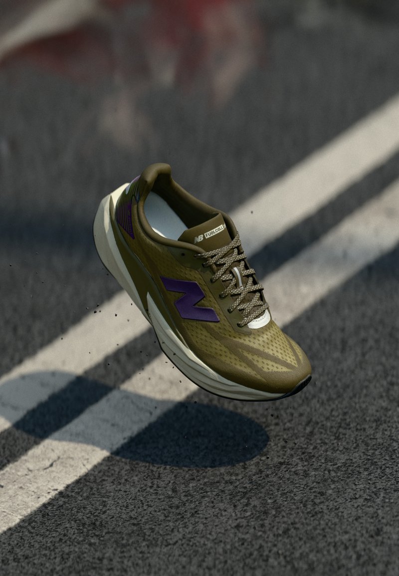 New Balance REBEL V5 - Road running shoes - woodland/brown - Zalando.co.uk